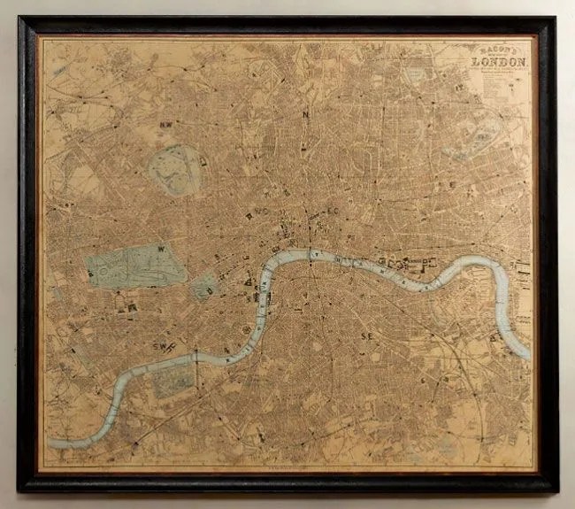 Circa 1880 London Map | Gear Patrol