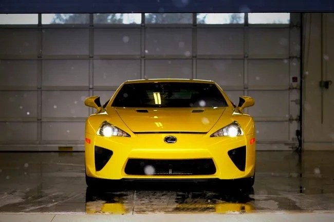 Photo Essay | Snow Day: Lapping the Lexus LFA, In Snow | Gear Patrol