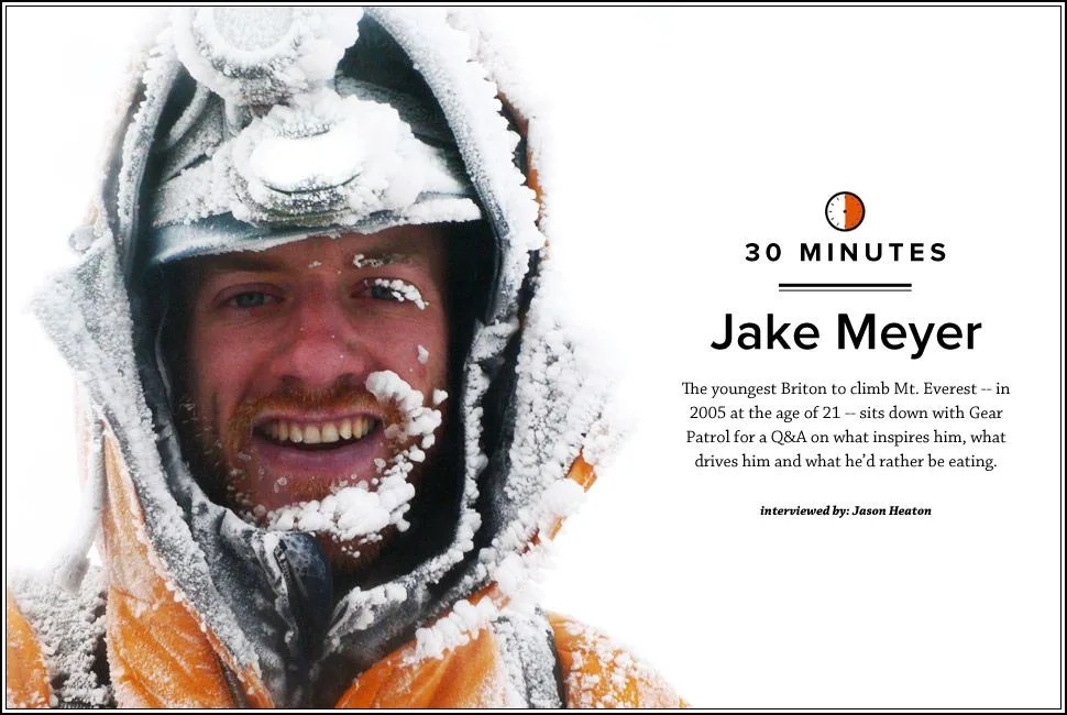 30 Minutes With: Jake Meyer | Gear Patrol