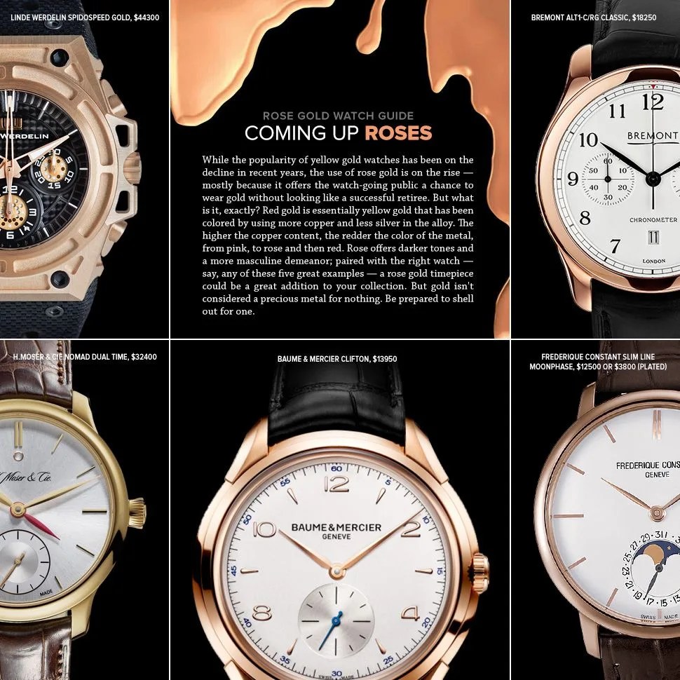 Coming Up Roses: 5 Shining Examples of the Rose Gold Watch | Gear Patrol
