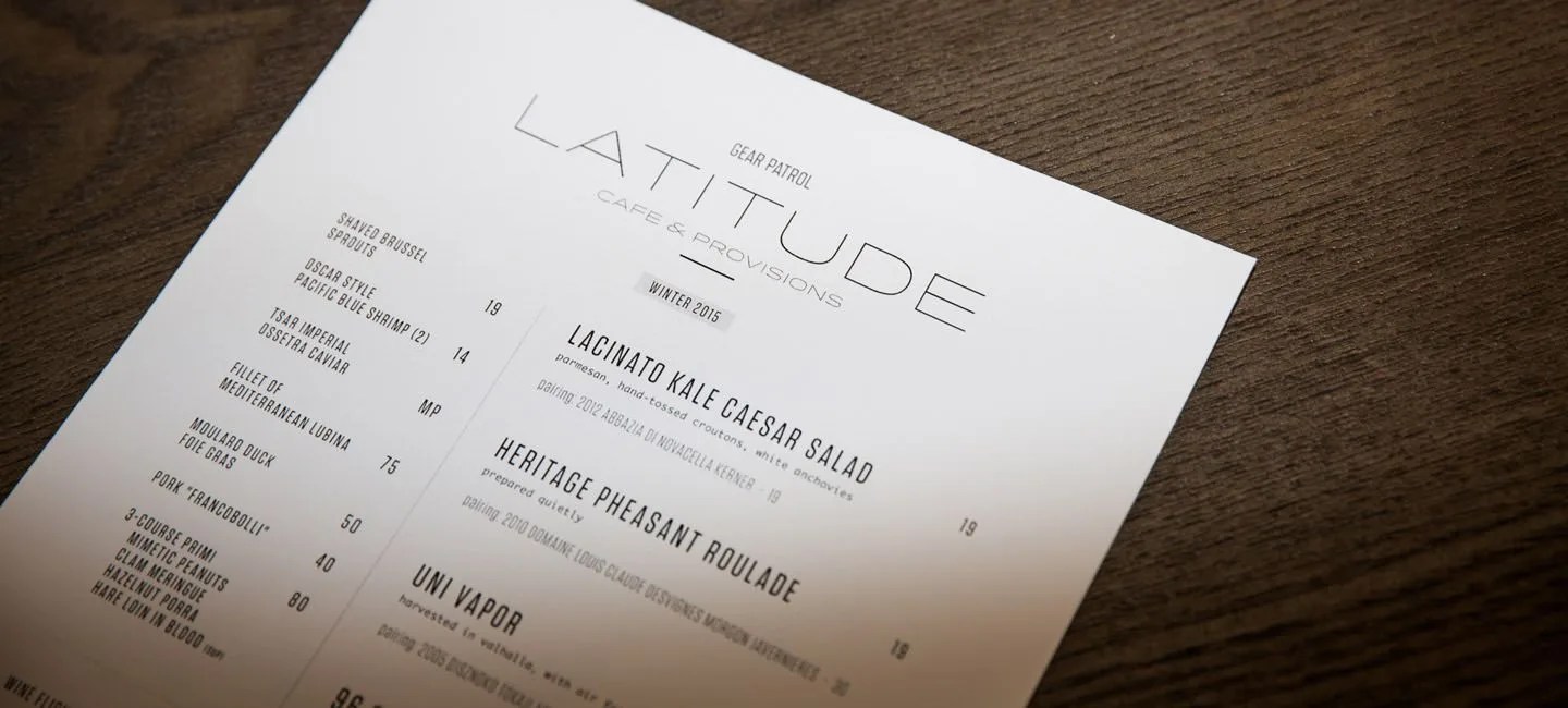 Calling Out The Contemporary Menu | Gear Patrol