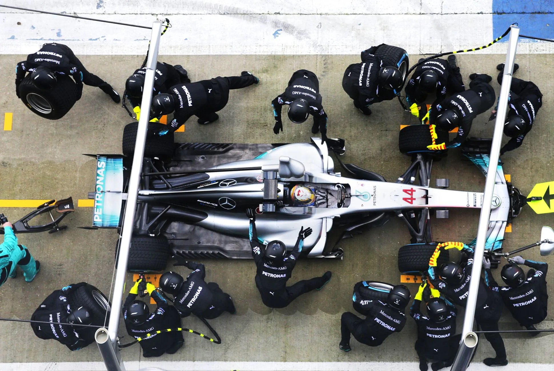 The All-New Mercedes-AMG W08 Breaks Cover | Gear Patrol