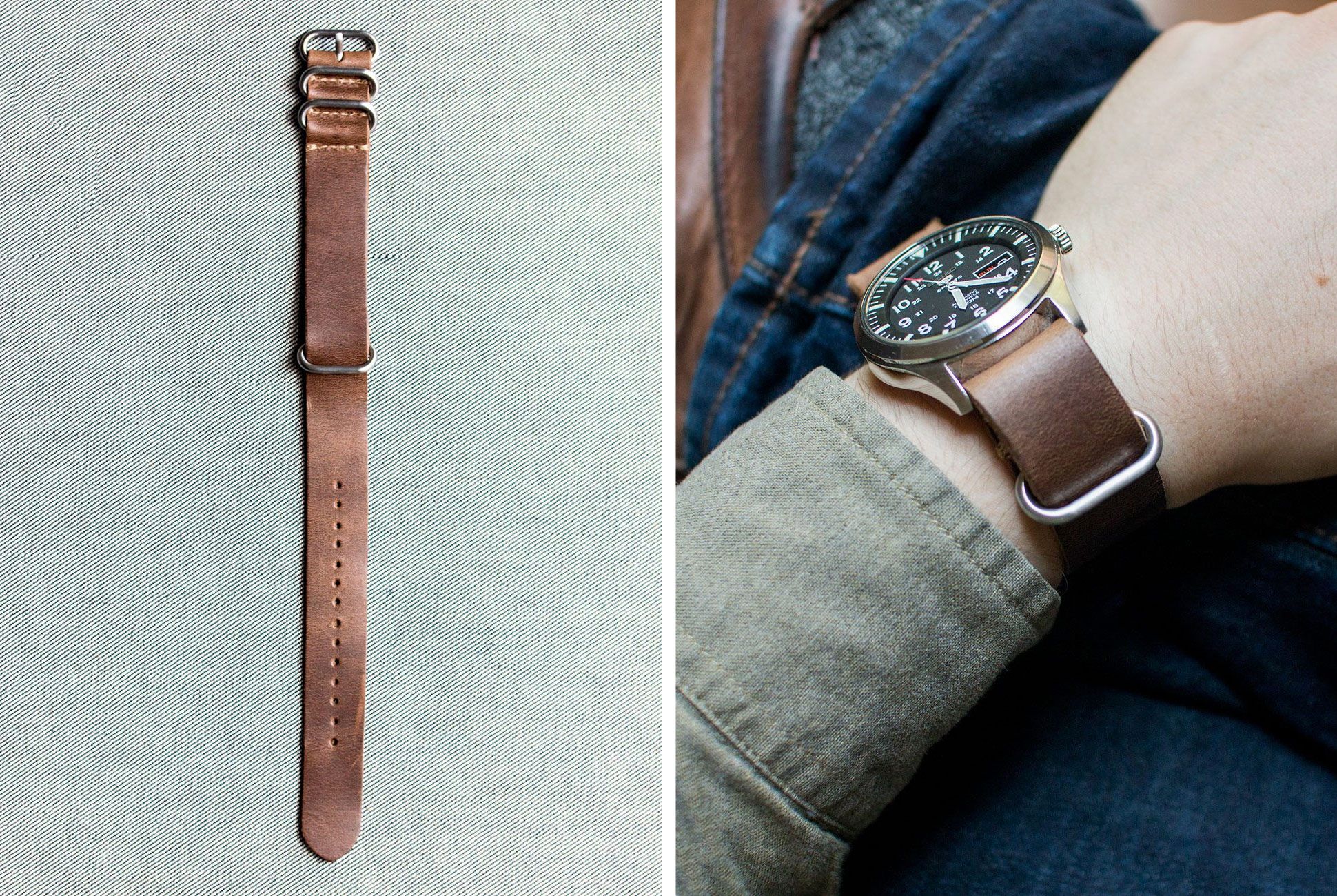 This $55 Horween Strap Is Perfect for Vintage Watches | Gear Patrol