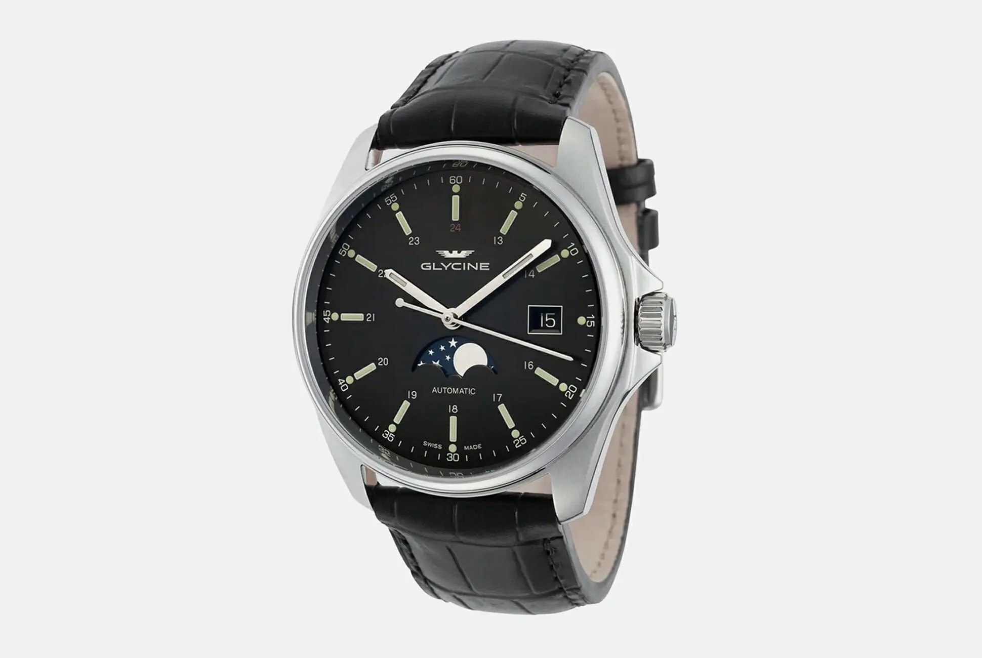 This Swiss Automatic Moonphase Watch Is 67% Off | Gear Patrol