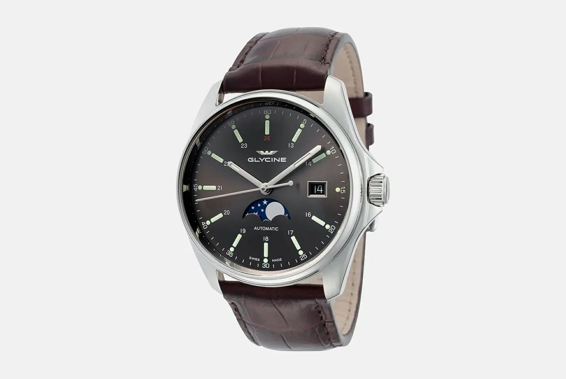 This Swiss Automatic Moonphase Watch Is 67% Off | Gear Patrol