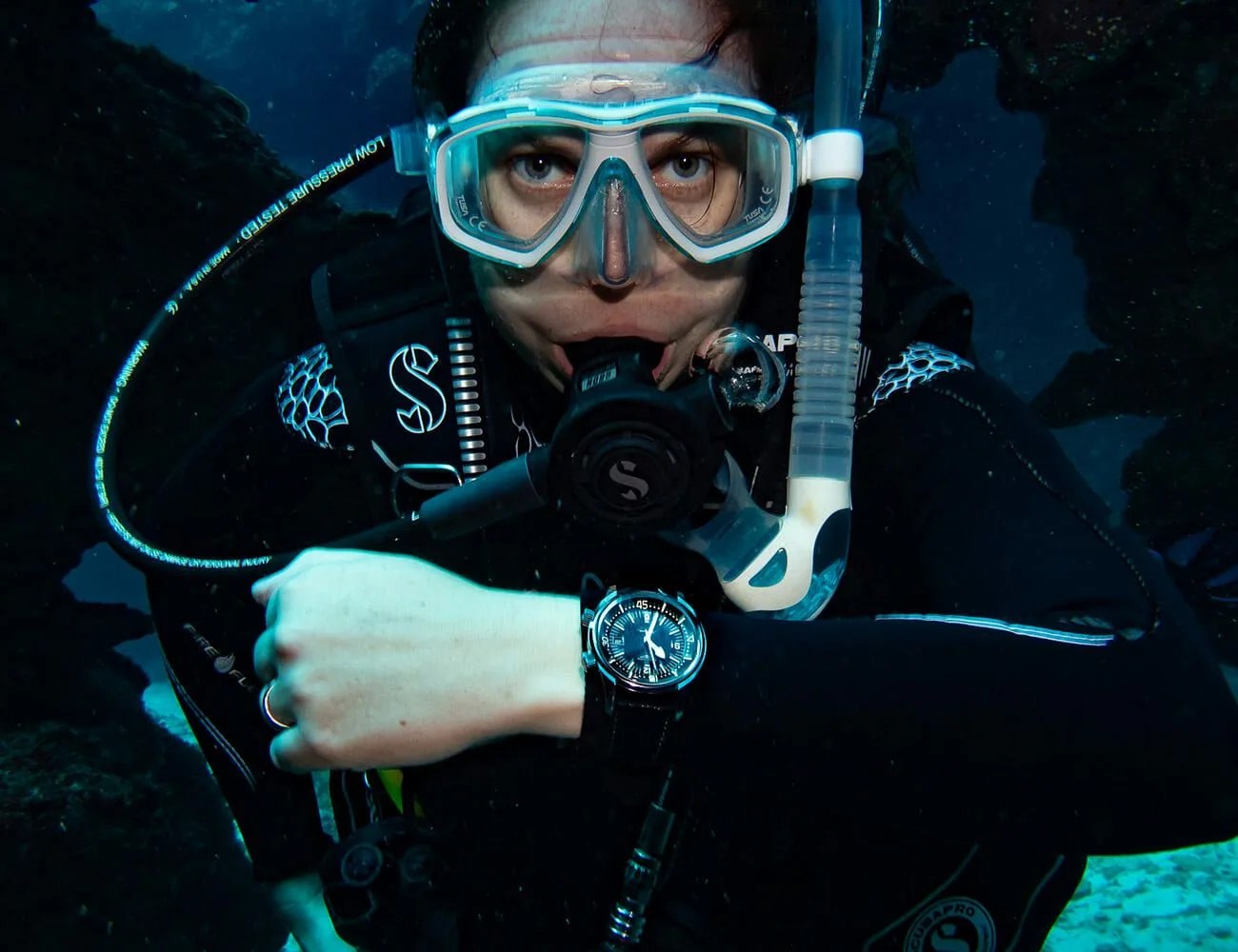 Scuba Diving in the Cayman Islands with Two Longines Dive Watches ...