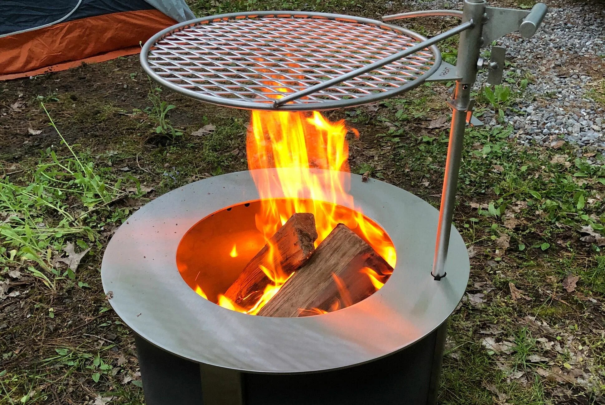 How Well Does This Unusual Backyard Fire Pit Work for Car Camping? We ...