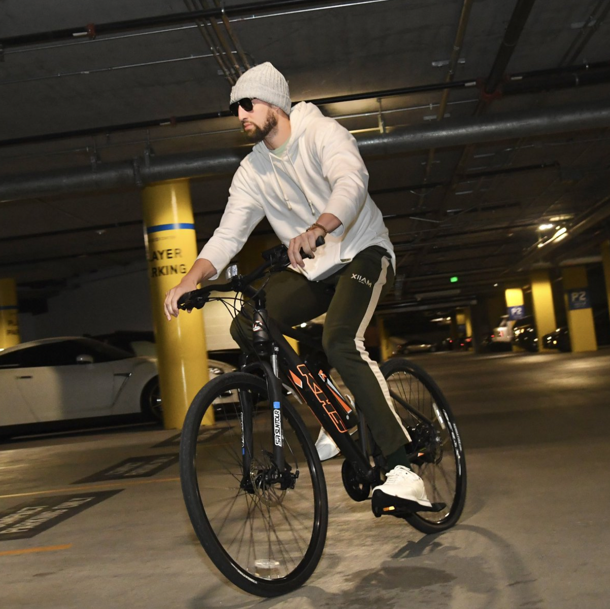 The NBA's Klay Thompson Rolled Up to Last Night's Playoff Game On...an ...