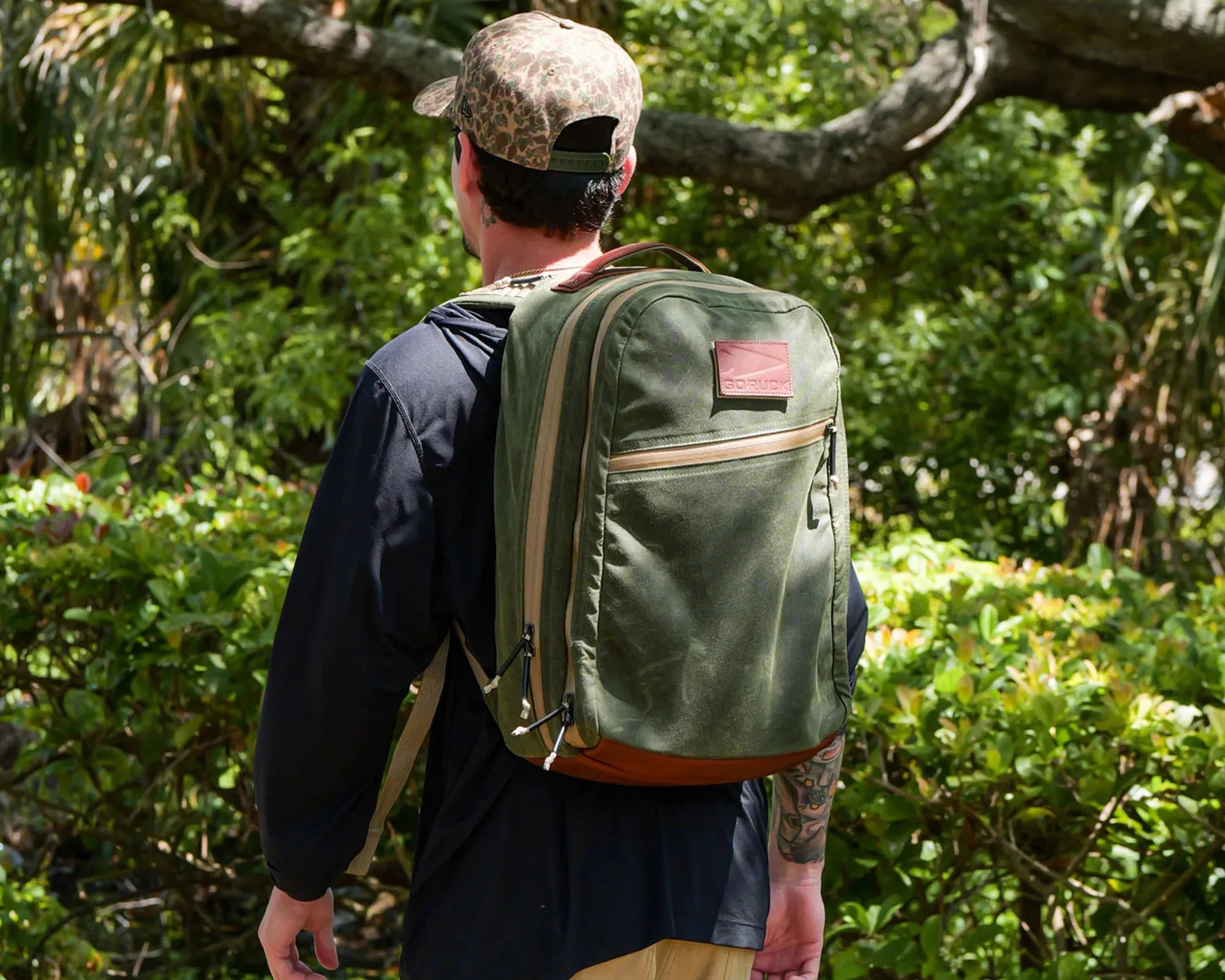 A Compact EDC Backpack Gets a Tried-and-True Vintage Waxed Canvas Upgrade