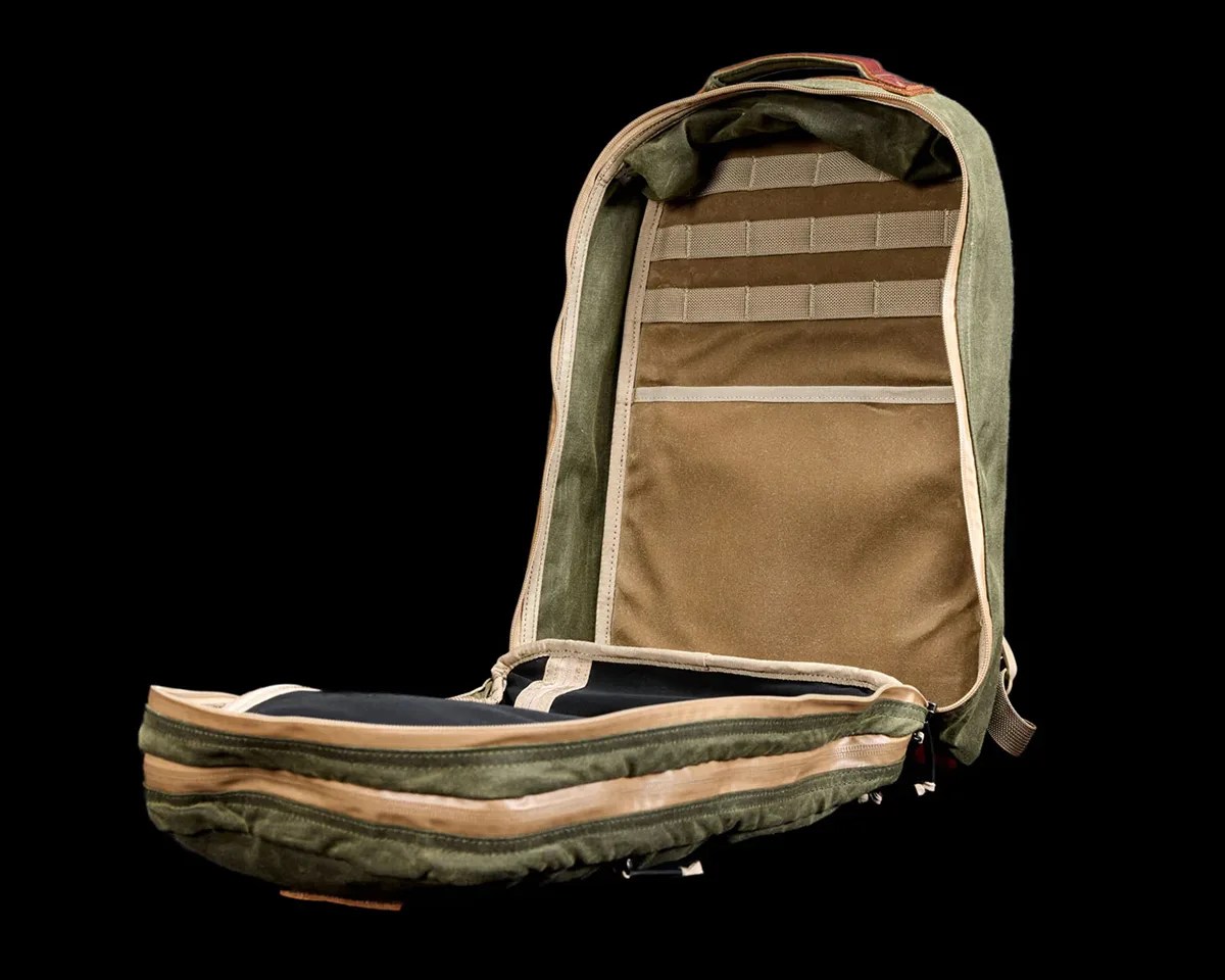 A Compact EDC Backpack Gets a Tried-and-True Vintage Waxed Canvas Upgrade