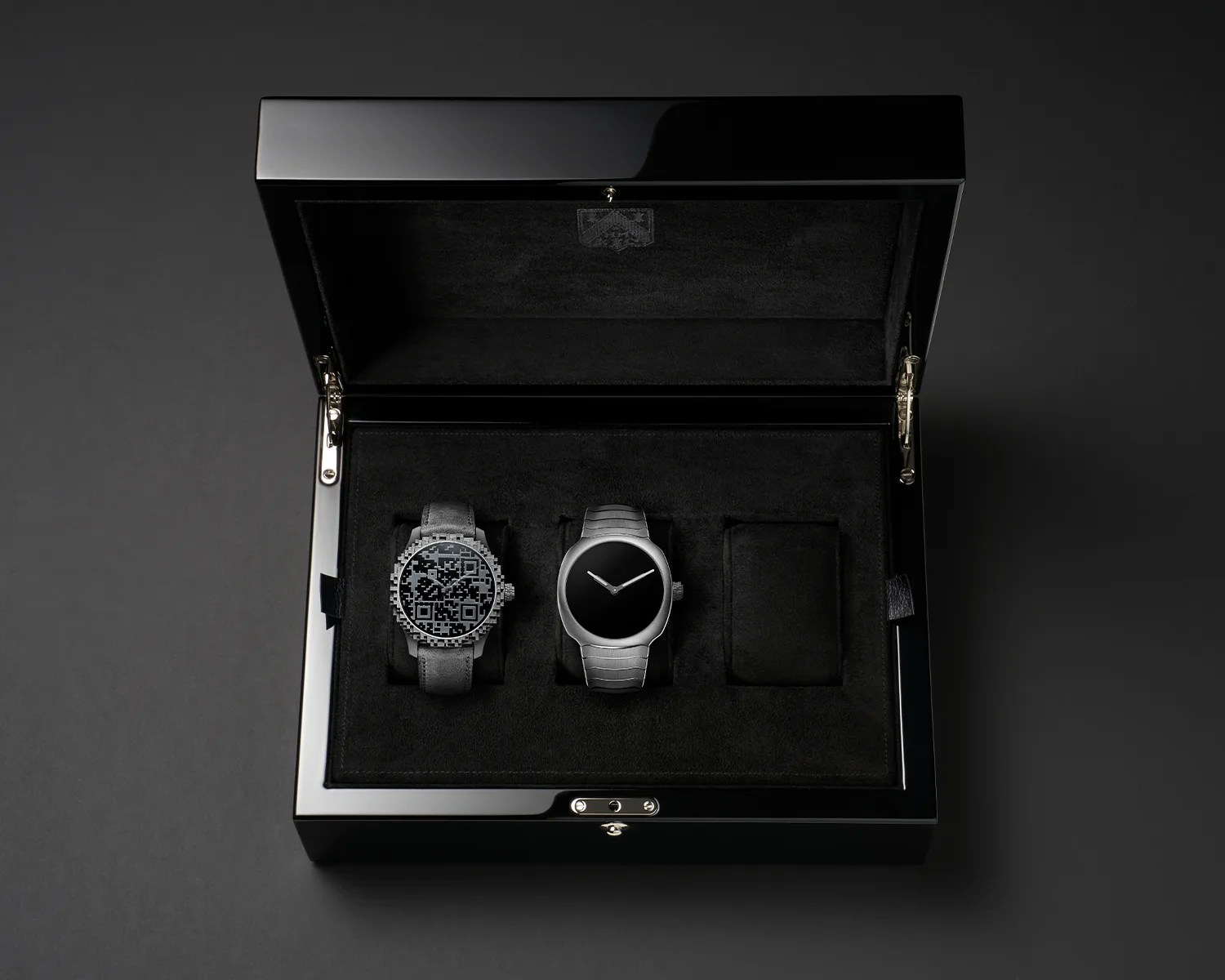 This Mesmerizing Steel Sports Watch Has a Dial Made of the Darkest ...