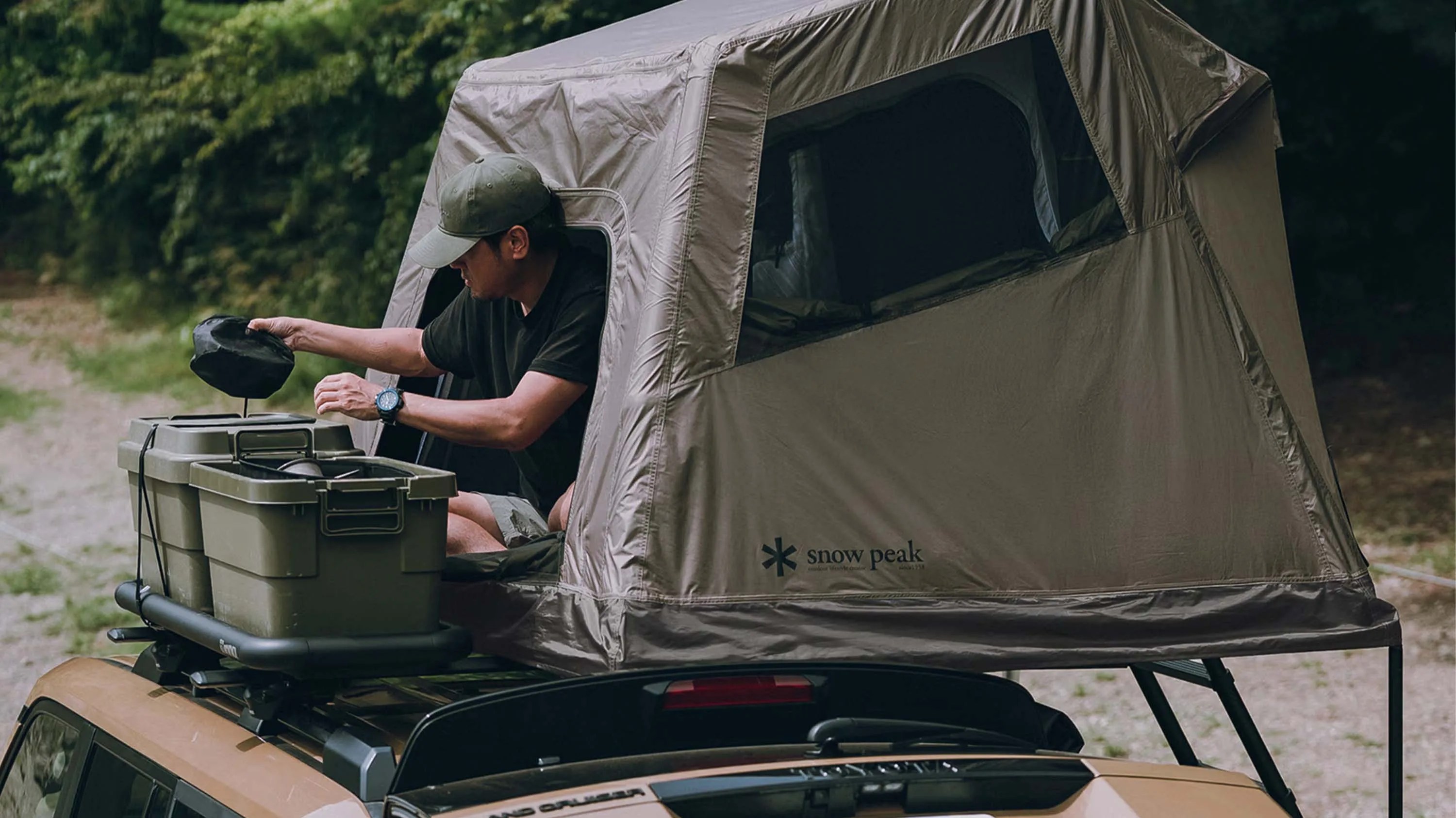 Snow Peak's First Rooftop Tent Is Perfectly On-Brand and Long Overdue